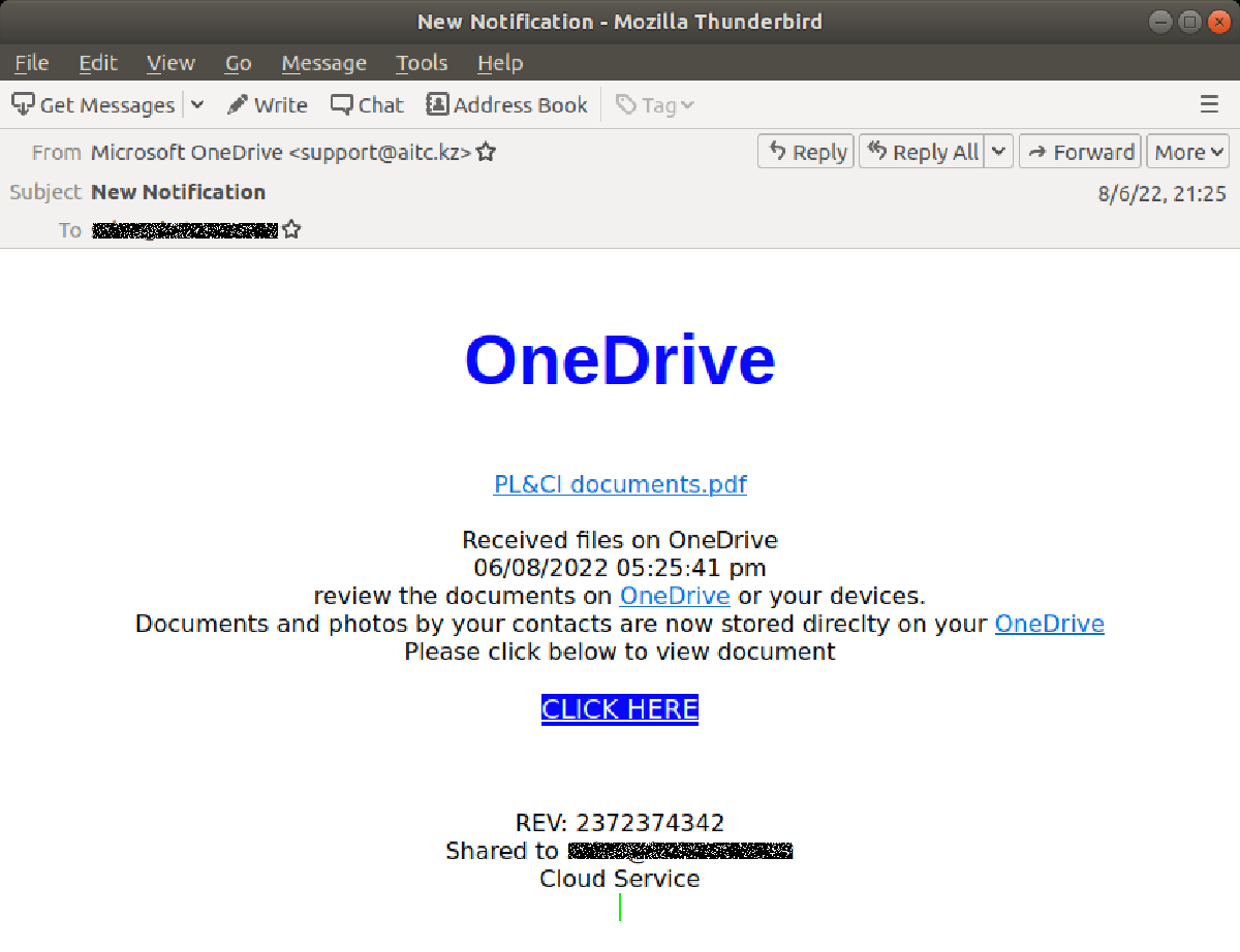 OneDrive Mimicked In New Phishing Scam